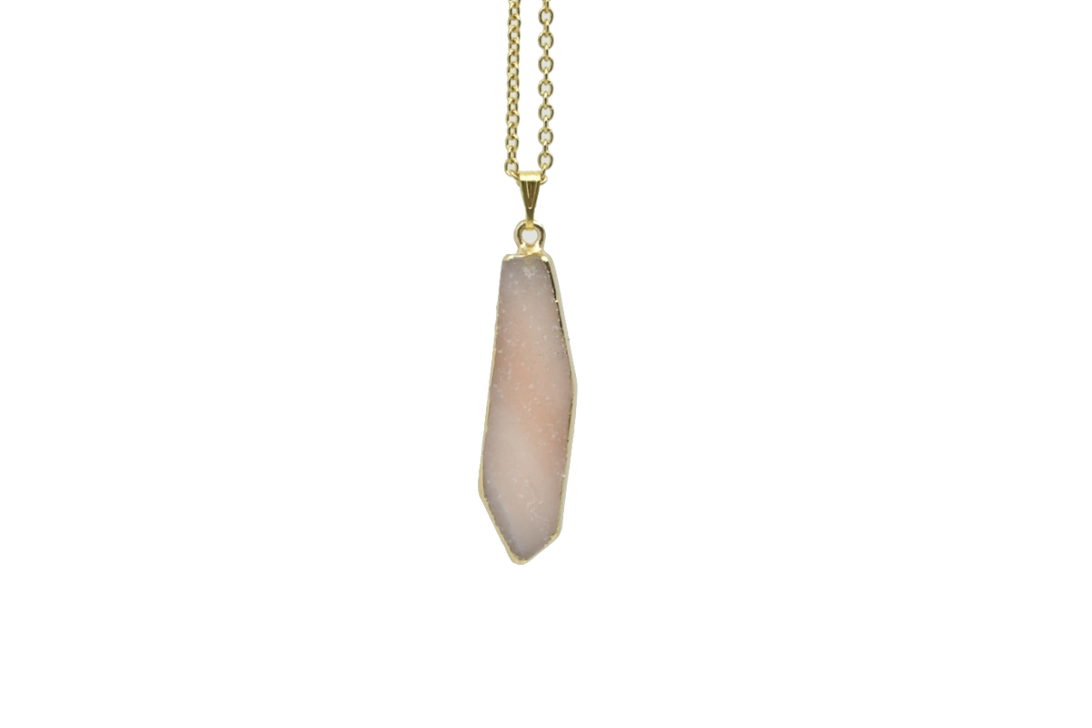 Rose Quartz Sword Pendant – MineralsClub